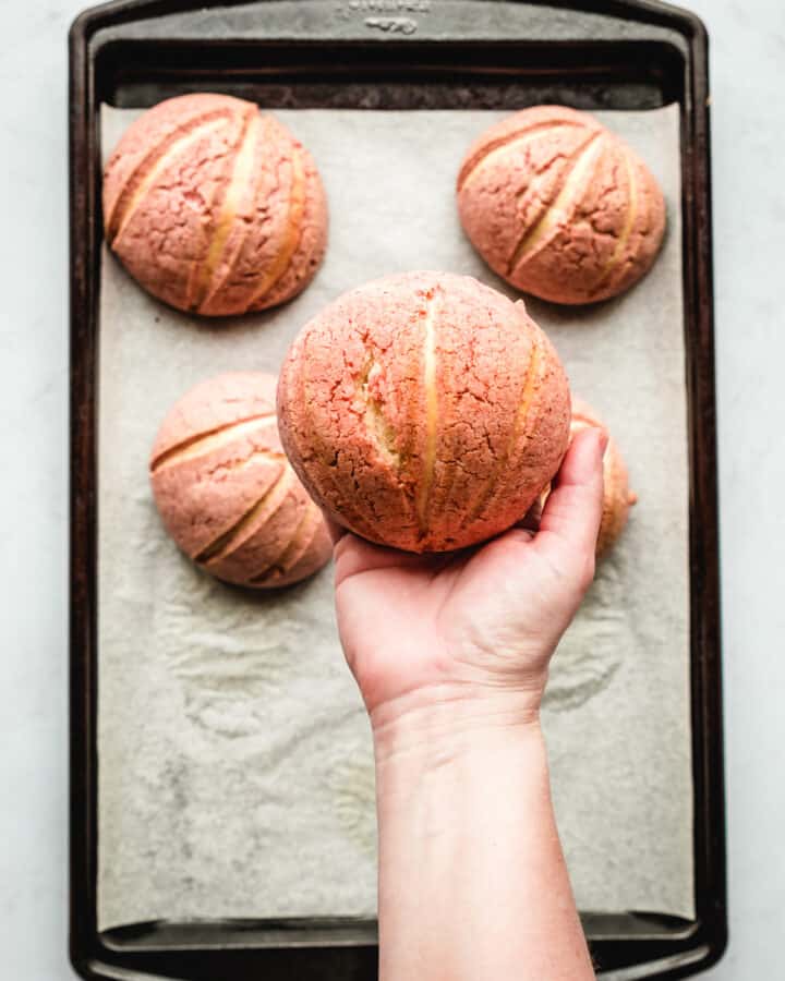 Strawberry Conchas - kickass baker