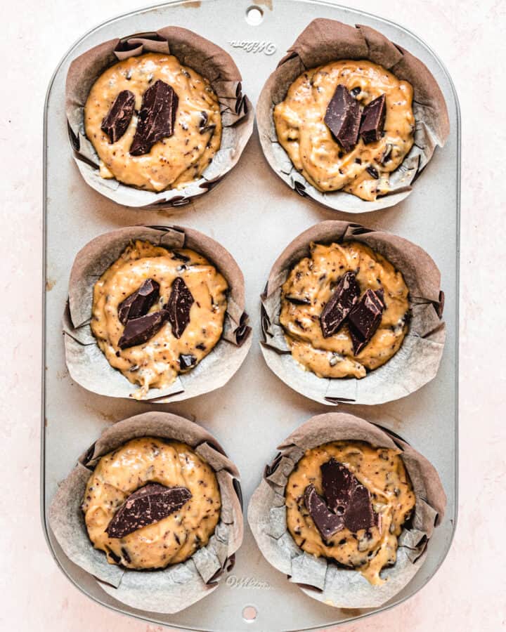 Bakery-Style Chocolate Chip Muffins | Kickass Baker