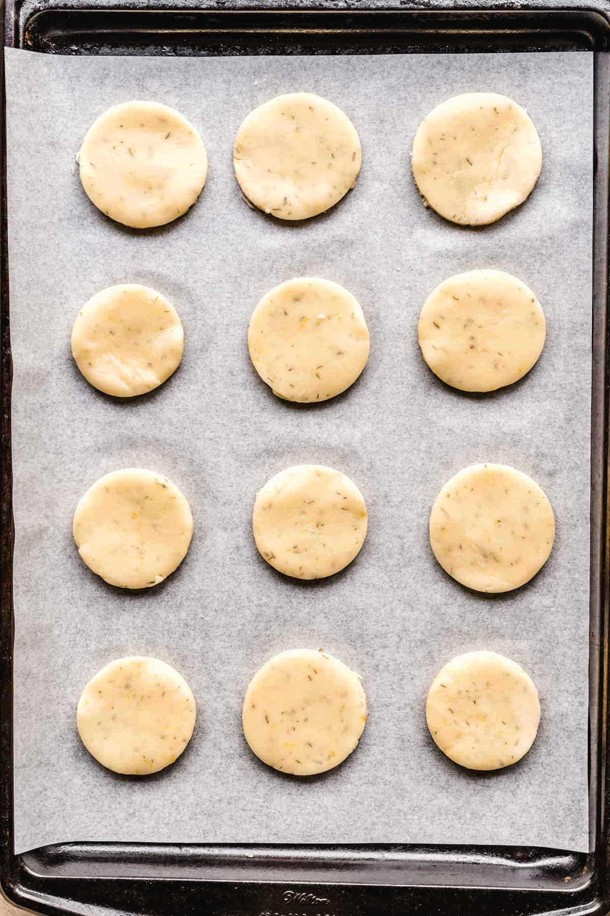 Lemon Thyme Shortbread Cookies - Kickass Baker