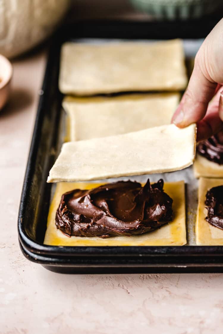 Chocolate Hazelnut Hand Pies - Kickass Baker