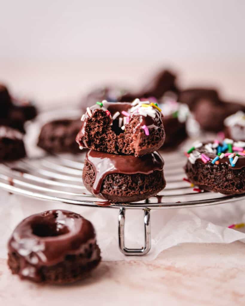 Chocolate Mini Donuts - Kickass Baker
