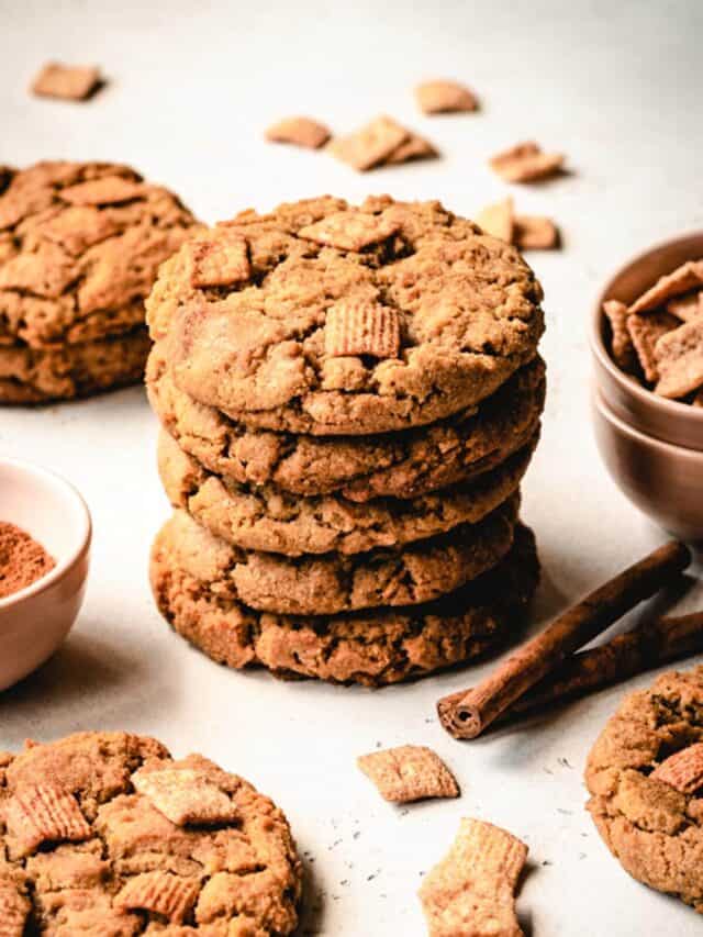 Cinnamon Toast Crunch Cereal Cookies - Kickass Baker