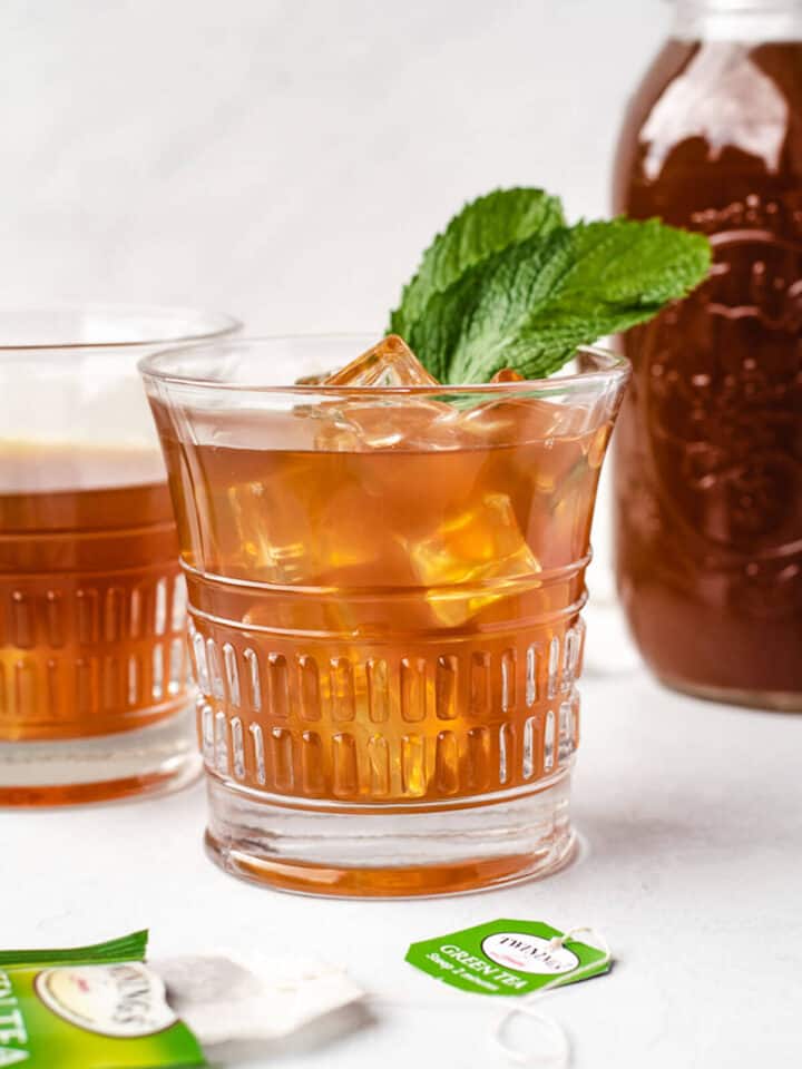 How to Make Mint Tea (with tea bags, iced) - Kickass Baker