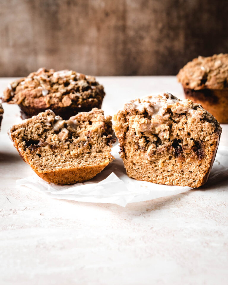 Moist Homemade Cinnamon Streusel Muffins - Kickass Baker