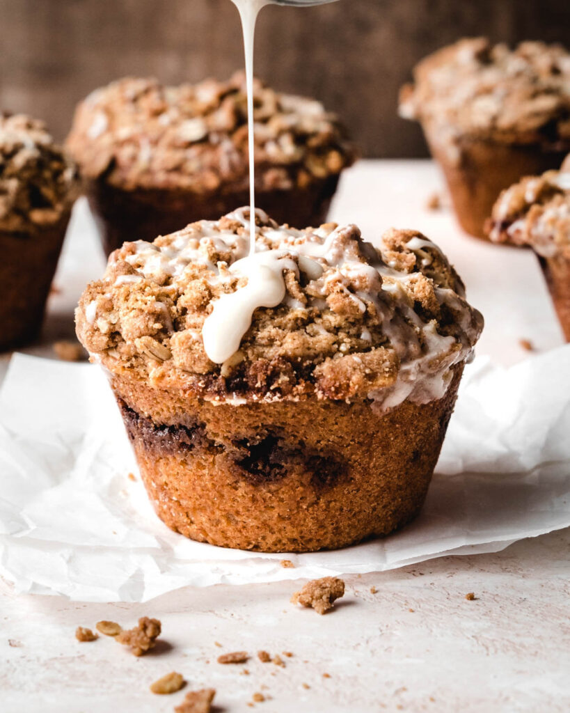 Moist Homemade Cinnamon Streusel Muffins - Kickass Baker