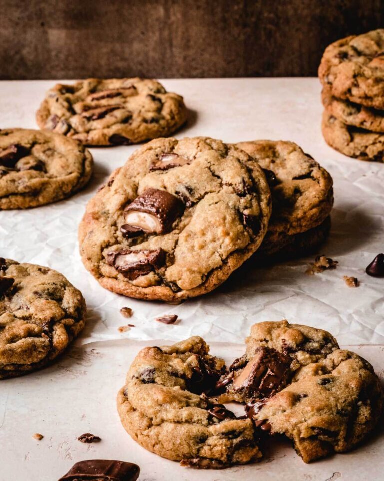 Soft & Chewy Chocolate Chip Heath Bar Cookies - Kickass Baker