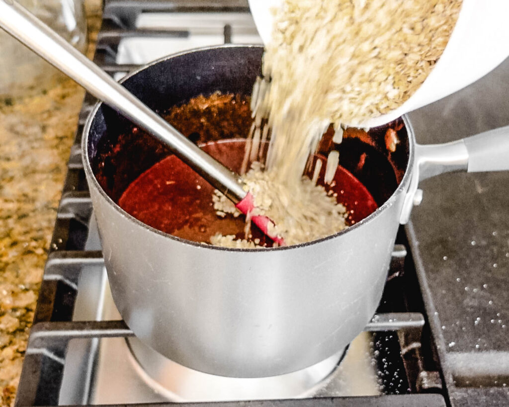 Chocolatey Peanut Buttery No-Bake Cookies - Kickass Baker