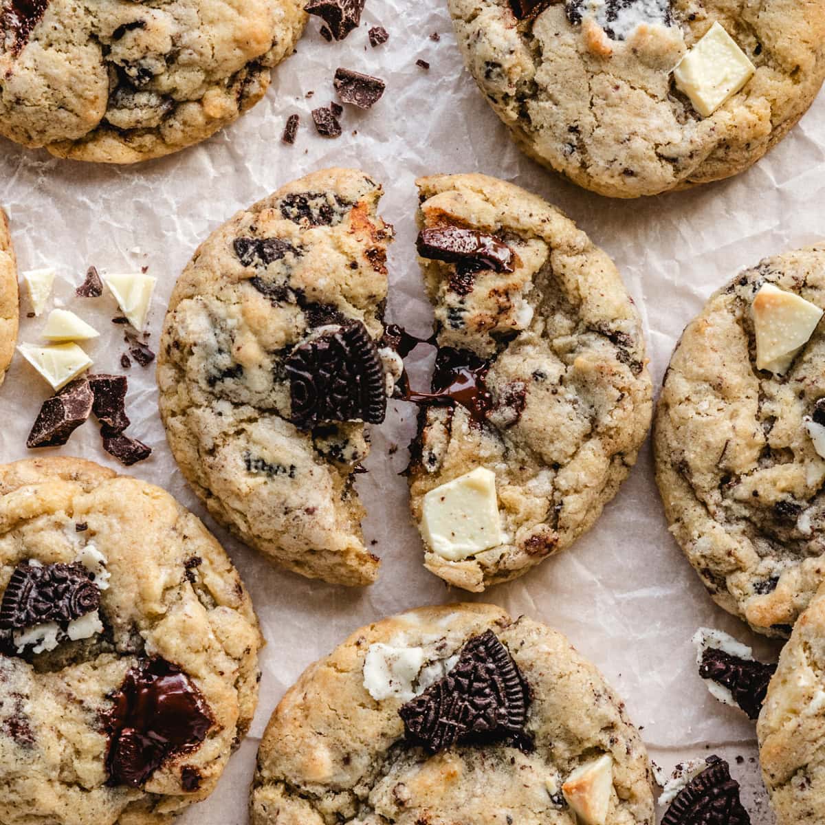 Ultimate Chewy Oreo Cookies & Cream Cookie recipe (no chill) - Kickass ...