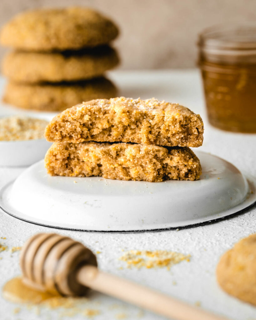Chewy Honey Cornbread Cookies Recipe - Kickass Baker