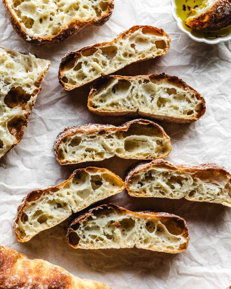 Lazy No-Knead Quick Ciabatta Recipe (4 ingredients, 3 hours) - Kickass ...