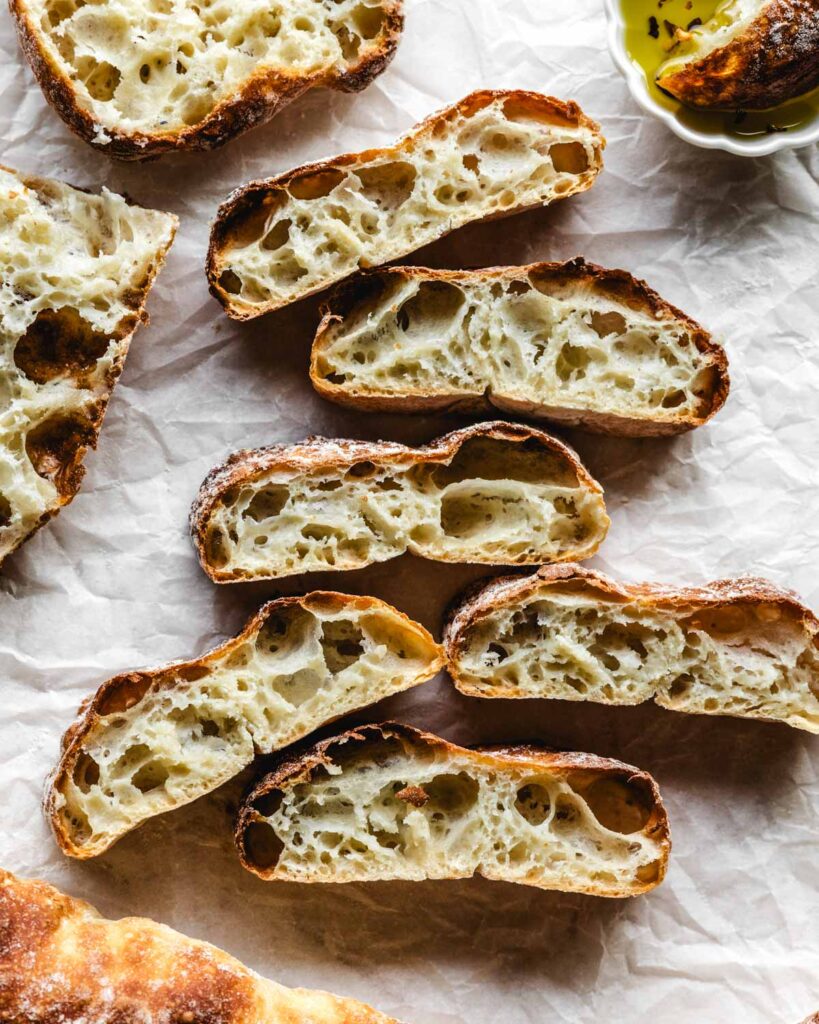Lazy No-Knead Quick Ciabatta Recipe (4 ingredients, 3 hours) - Kickass ...